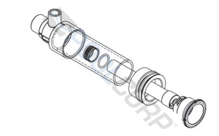 POOL360 | 1" Spigot Air x 1 1/2" Spigot Water Gray Thread-in Gunite Jet ...