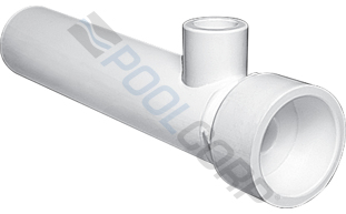 POOL360 | 10" Gunite Venturi Tee with 1-1⁄2" S x 3/4" Spg