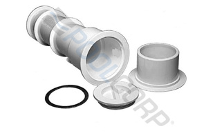 POOL360 | White Volleyball Pole Holder Flange Only