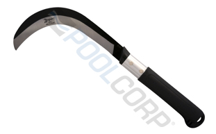 POOL360 | 9" Carbon Steel Blade Sickle with Aluminum Handle