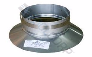POOL360 | Z-Vent Stainless Steel Single Wall Storm Collar; 4"